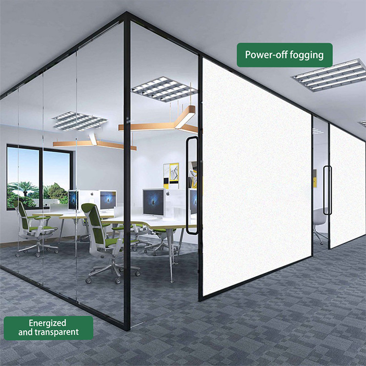 Switchable Pdlc Smart Glass Electronic Glass Partitions For Shopping Malls